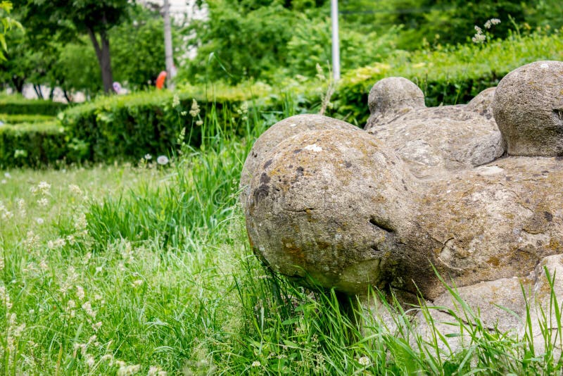 Spherical Stone Construction Stock Photo - Image of green, design ...