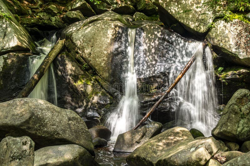 Trap Falls in Willard Brook on a Spring Day Stock Image - Image of ...