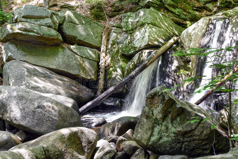 Trap Falls in Willard Brook on a Spring Day Stock Photo - Image of ...