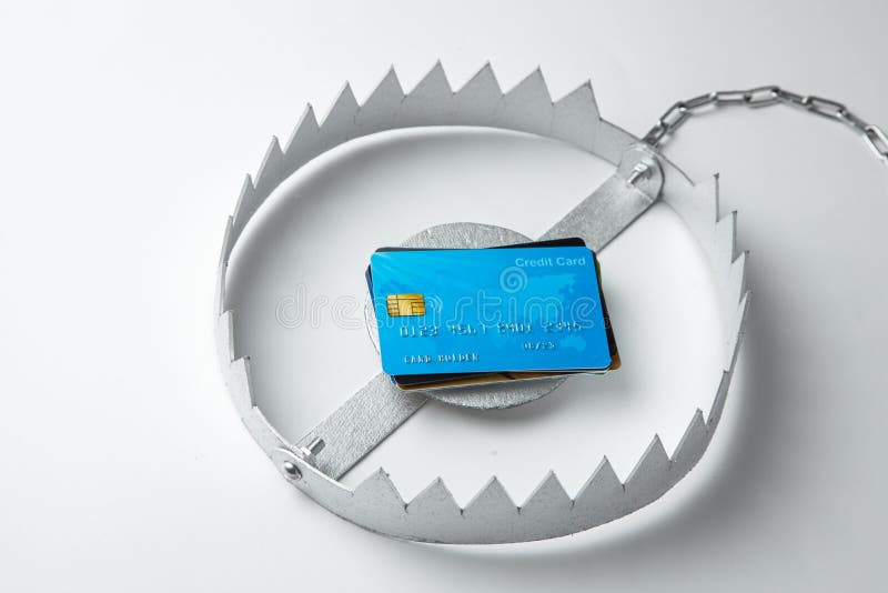 Credit Card Trap, Predatory Lending Stock Illustration - Illustration ...