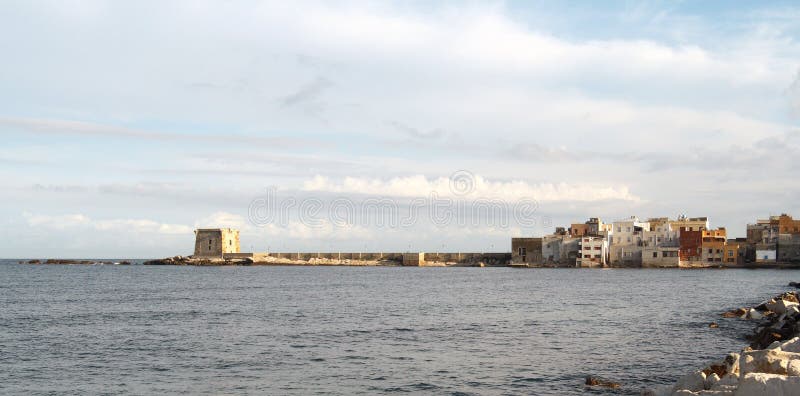 Trapani Ligny tower stock photo. Image of tower, view - 14278748