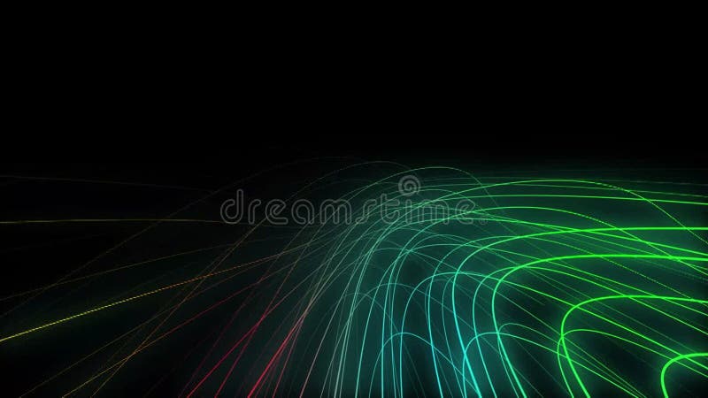 Trapcode 3d Stroke Line Background. Beautiful Colorful Abstract Flow ...