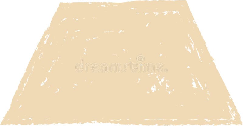 Trapeze Form Crayon Hand Gezogen Vektor Abbildung - Illustration von ...