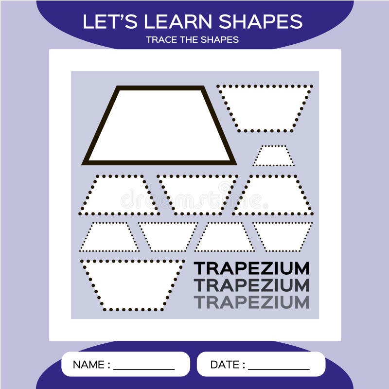 Learn Shapes. Rectangle. Handwriting Practice. Trace and Write ...