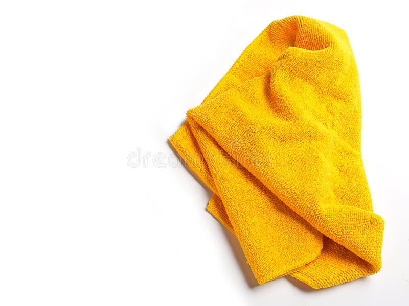 Trapo De Limpieza De La Microfibra, En El Fondo Blanco Foto de archivo ...