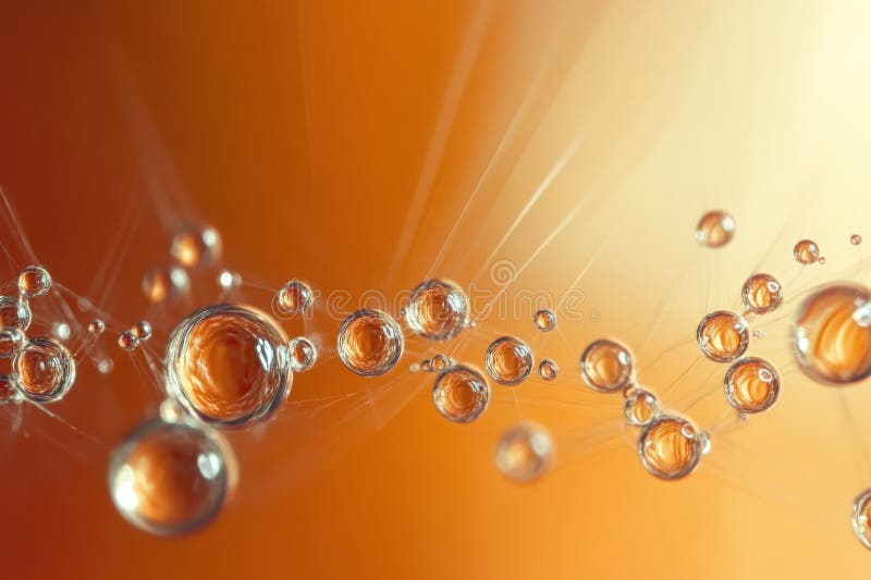 Trapped Air Bubbles in Amber Illuminated by Soft Studio Lighting Stock ...