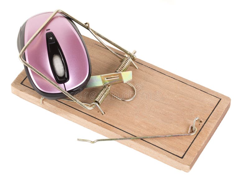 Trapped Computer Mouse stock photo. Image of device, capture - 18916522