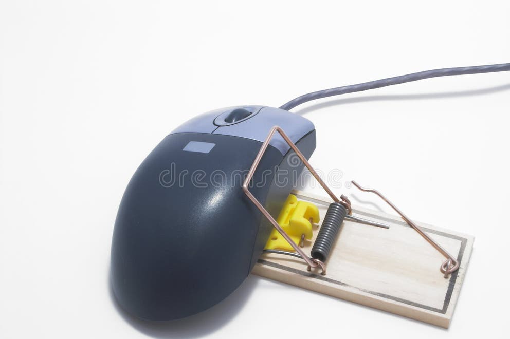 Trapped Computer Mouse stock image. Image of defective - 2764119