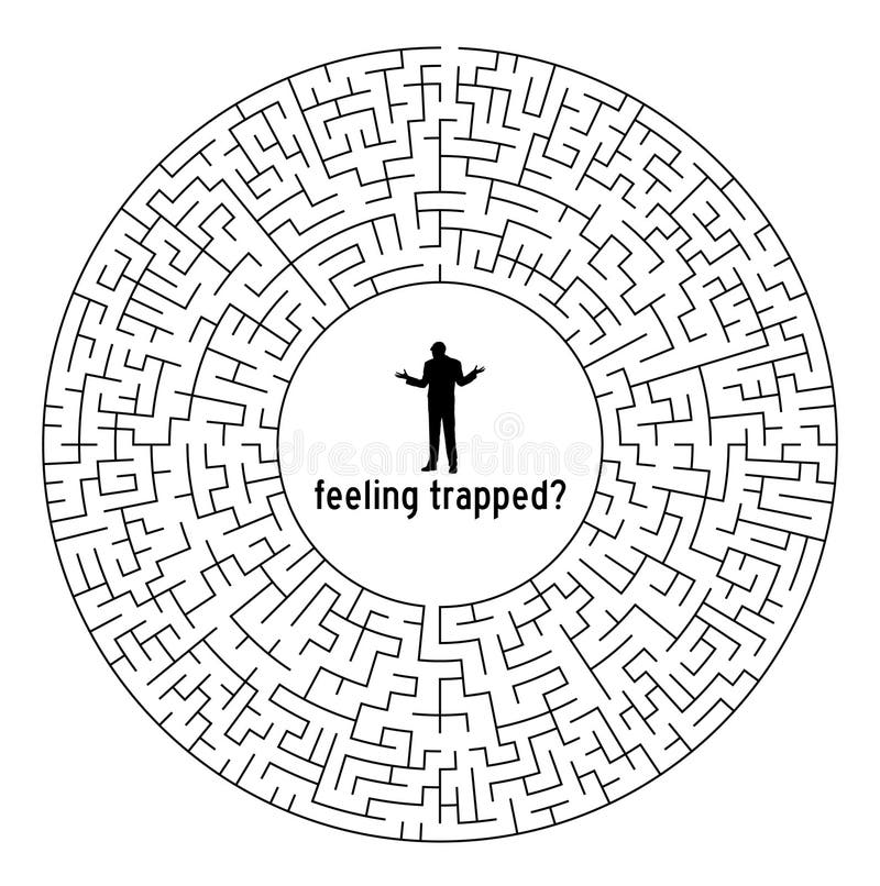 Trapped stock illustration. Illustration of helpless - 53878826