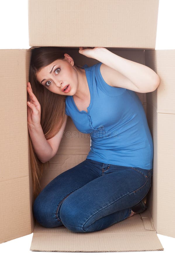 This box is too small. stock photo. Image of looking - 41073276
