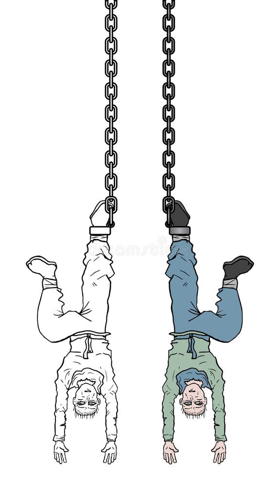 Trapped man stock vector. Illustration of trapped, terror - 93197432