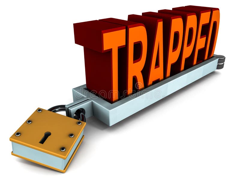 Trapped in metal trap stock illustration. Illustration of catch - 27034484