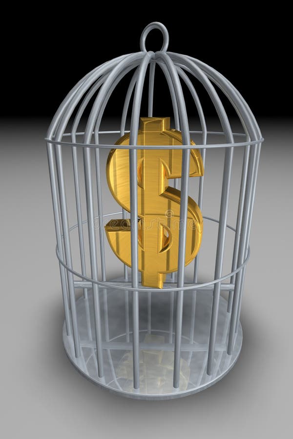 Trapped money stock illustration. Illustration of meeting - 1201182
