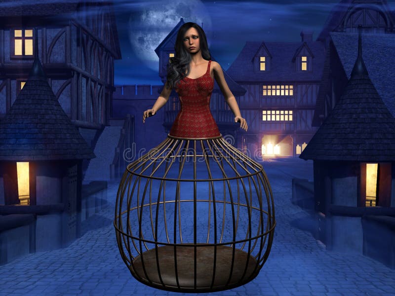 Trapped stock illustration. Illustration of spooky, escape - 42647044