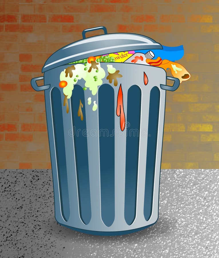 Trash stock illustration. Illustration of messy, outdoors - 43008
