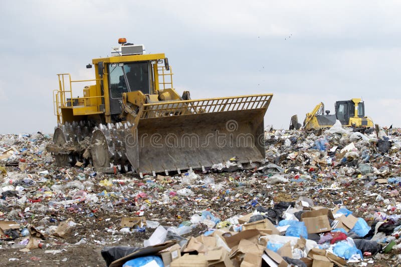 Dumping trash stock image. Image of rubbish, blue, industry - 5891725