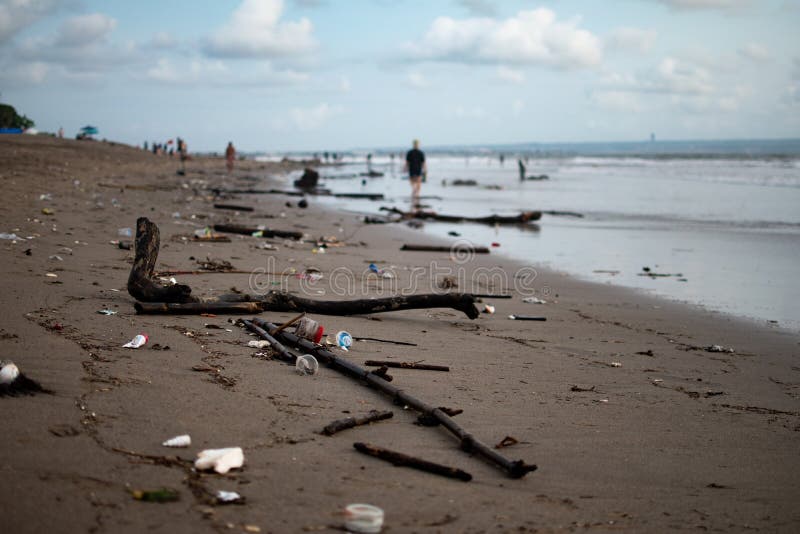 Trash on the Beach, a Lot of Plastic Garbide on the Beach of Indian ...