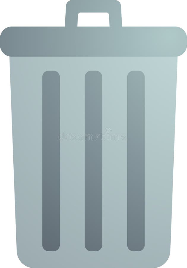 Trash Bin Recycle Rubbish Icon, Vector, Flat, Gradient, Color ...