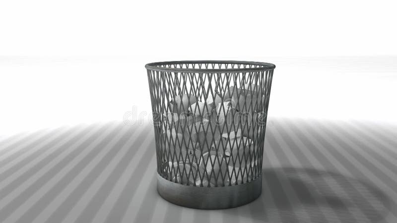 Trash Lid Animation Opening and Closing. Trash Bin Animation Stock ...