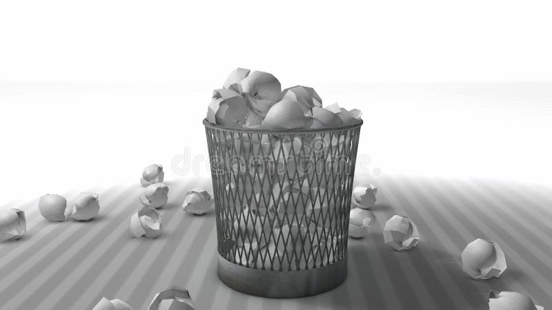 Trash Lid Animation Opening and Closing. Trash Bin Animation Stock ...