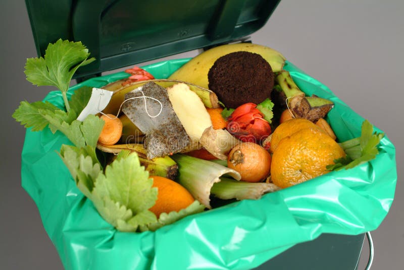 Woman Composting Organic Kitchen Waste Stock Photo - Image of meal ...