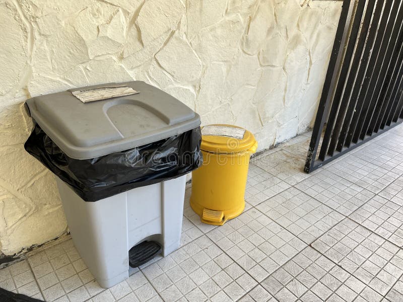 Trash Bin in a Hospital for Clinical and Non Clinical Waste. Stock ...