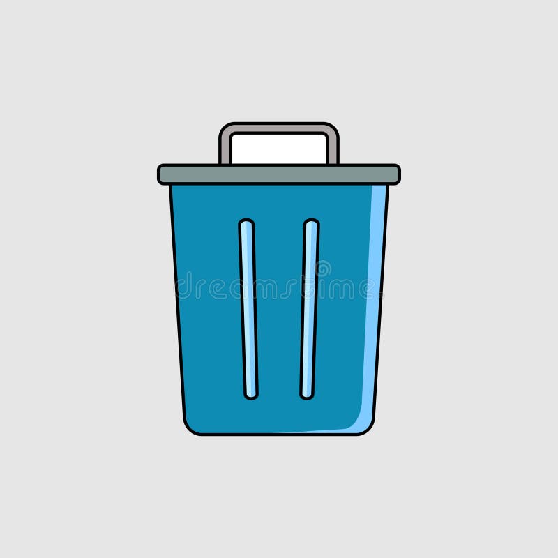 Trash Bin Icon. Icon Related To UI Elements. Suitable for Web Site, App ...