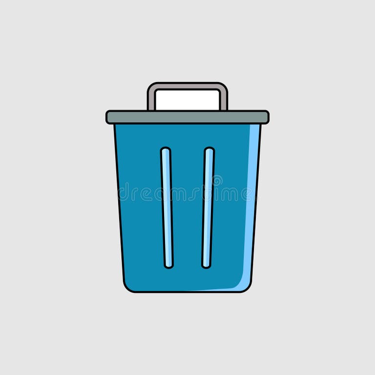 Trash Bin Icon. Icon Related To UI Elements. Suitable for Web Site, App, User Interfaces,element ...