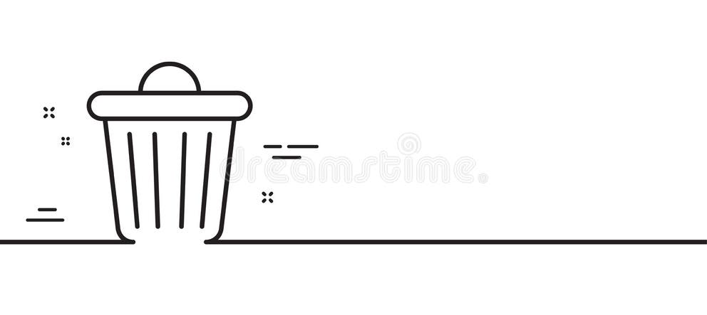 Minimal Trash Bin Icon Stock Illustrations – 1,525 Minimal Trash Bin ...