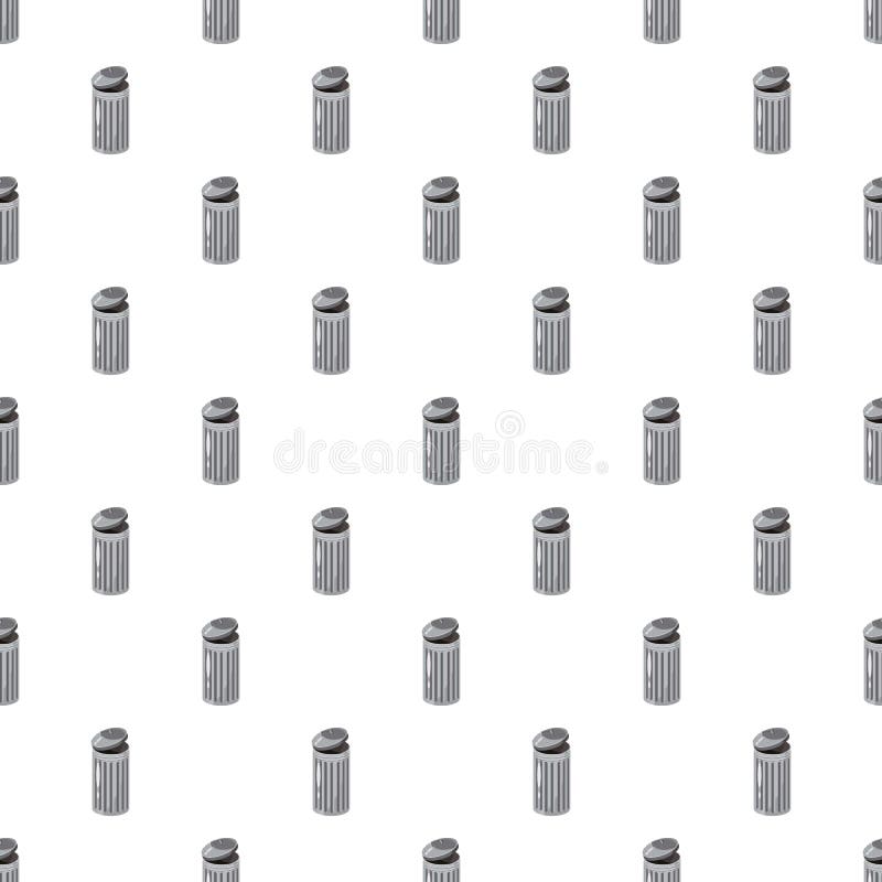 Trash bin pattern stock vector. Illustration of repeat - 96538789