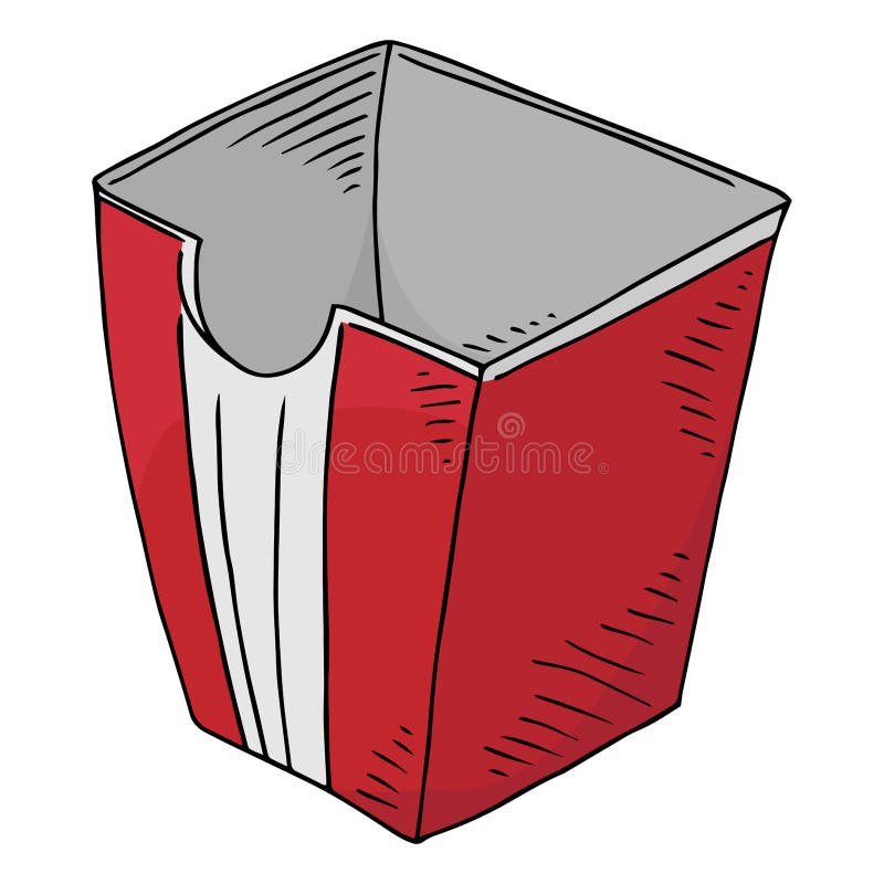 Trash Bin Vector Of A Trash Bin In The Office Hand Drawn Trash Can
