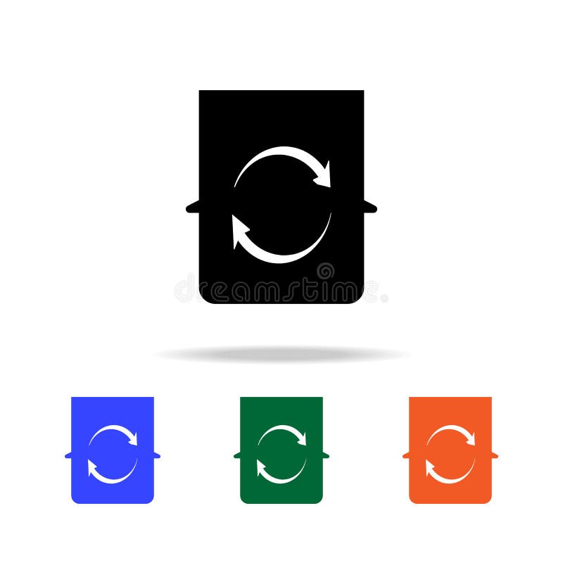 Trash Box Icon. Elements of Simple Web Icon in Multi Color. Premium ...