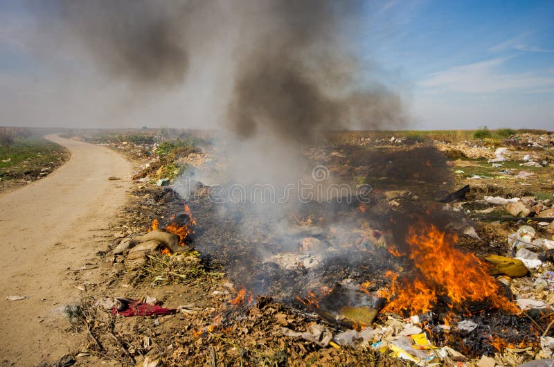 Environmental pollution stock image. Image of fire, contaminated - 25707823