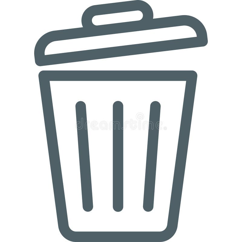 Trash Can for Littering Keeping Environment Clean Stock Vector ...