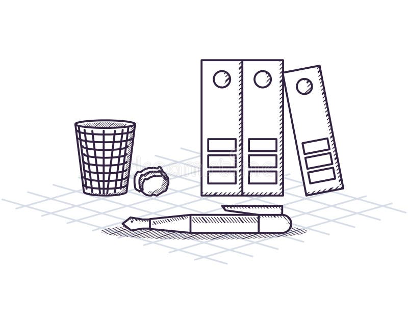 Folders Sketch Stock Illustrations – 337 Folders Sketch Stock ...