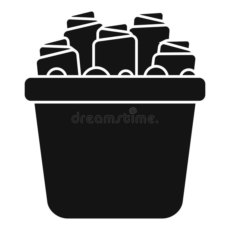 Trash Can Full of Crumpled Paper Balls Icon Silhouette Stock Vector ... Trash Can Full of Crumpled Paper Balls Icon Silhouette Stock Vector ...