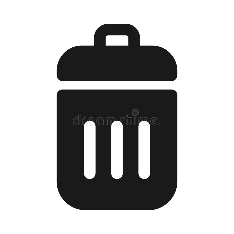 Trash Can Icon. Trash Bin Vector Illustration Stock Vector ...