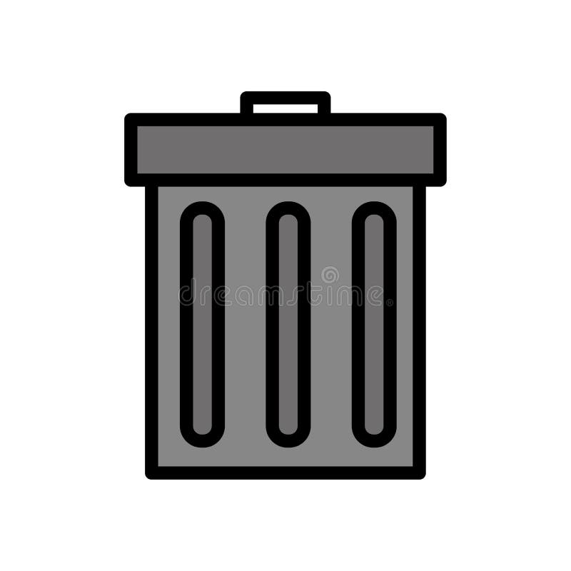 Trash Can Icon. Recycling Design. Vector Illustration. Stock Image ...