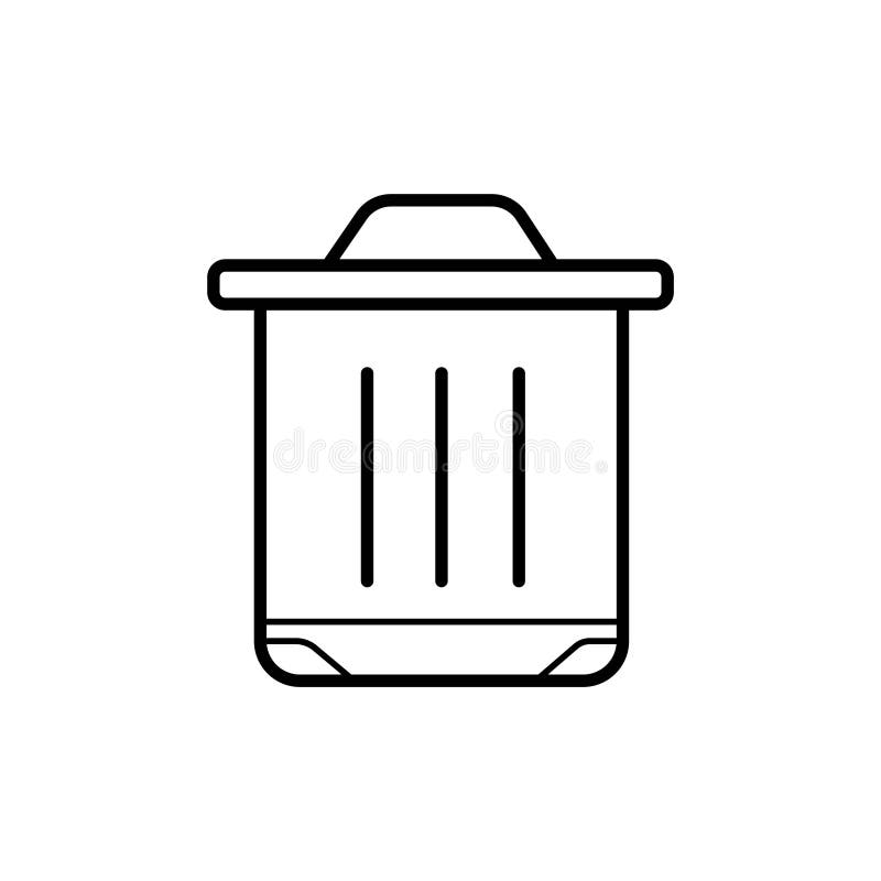 Modern Trash Can Logo Vector Illustration Stock Illustrations – 616 ...
