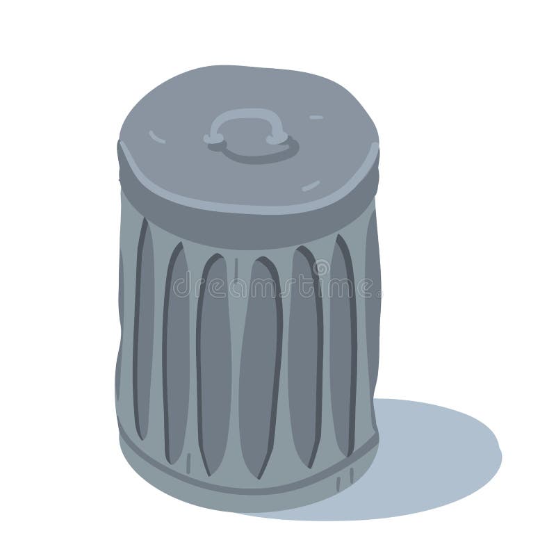 Trash can icon. stock vector. Illustration of recycle - 52056714