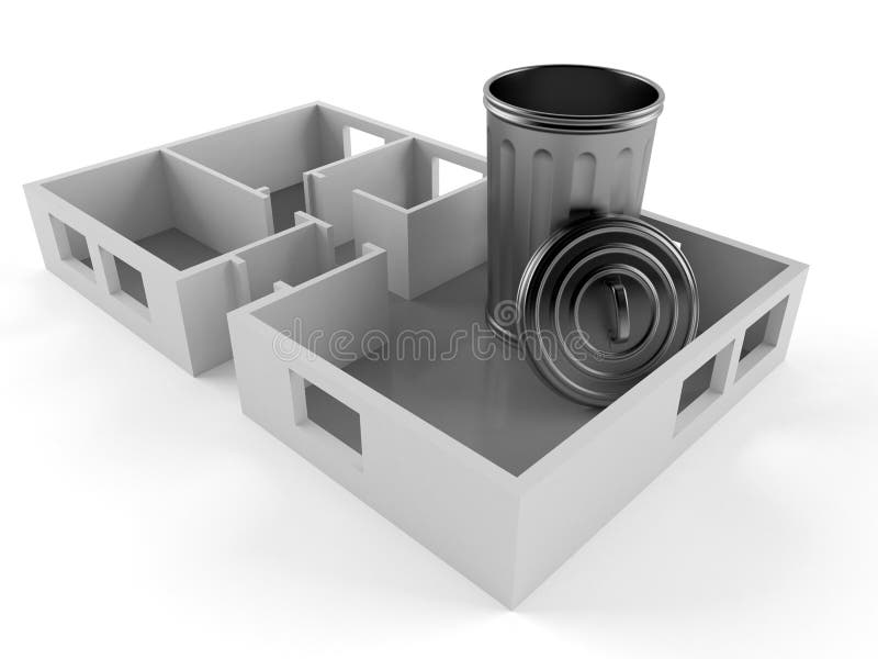 Trash Can Plan Stock Illustrations – 63 Trash Can Plan Stock ...