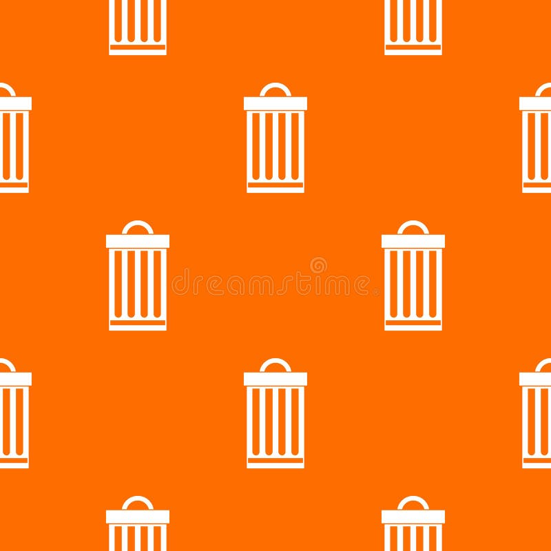 Trash can pattern seamless stock vector. Illustration of basket - 98921140