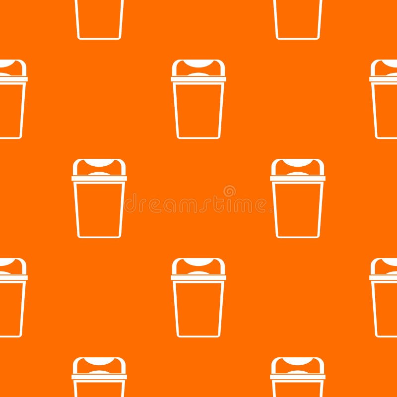 Trash can pattern seamless stock vector. Illustration of graphic - 98921324