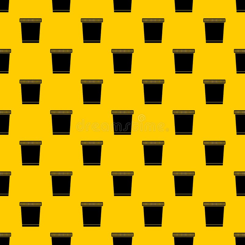 Trash can pattern vector stock vector. Illustration of geometric ...