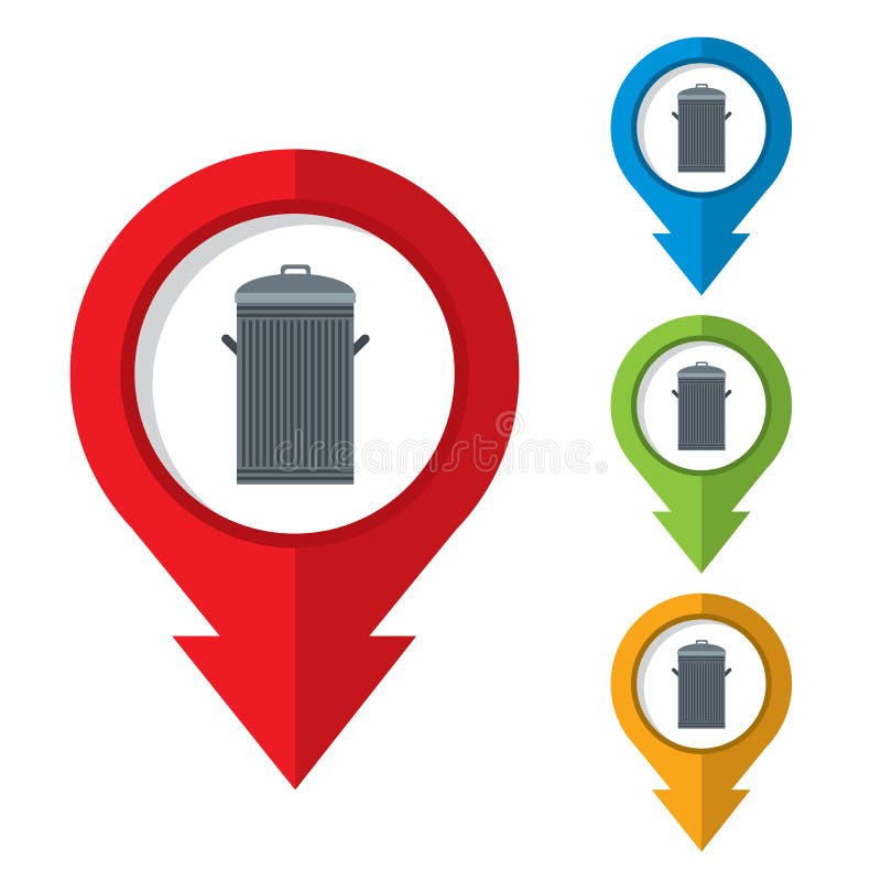 Trash Can Pin Stock Illustrations – 816 Trash Can Pin Stock ...
