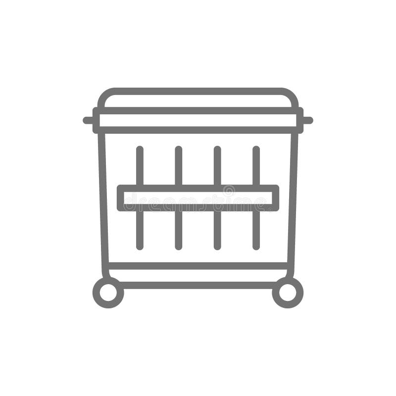 Garbage Bag Line and Glyph Icon, Waste and Ecology, Garbage Recycle ...