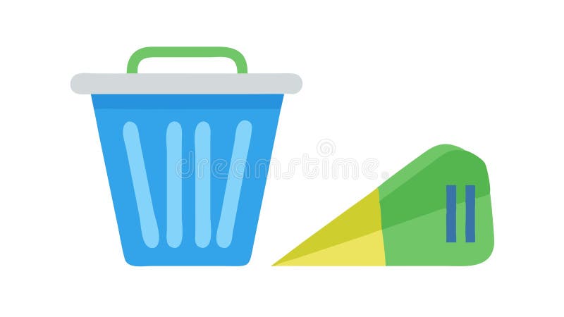 Trash Can with Rising Bars Icon Design, Vector Design Generative AI ...