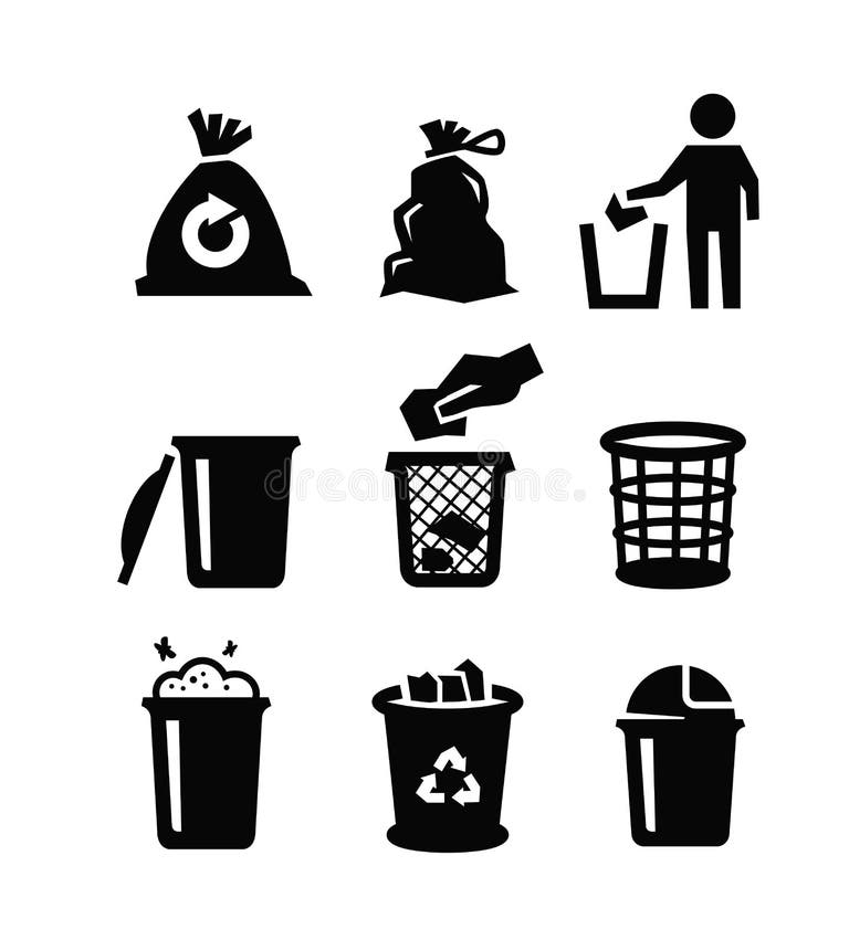 Trash Can Stock Illustrations – 70,830 Trash Can Stock Illustrations ...