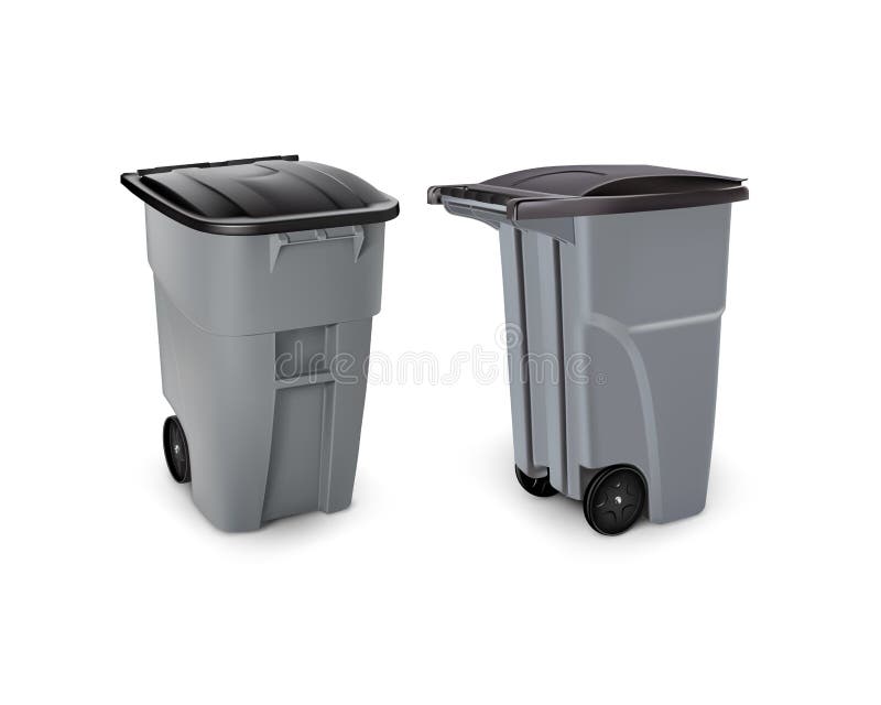 Vector image a garbage can stock vector. Illustration of basket - 174137549