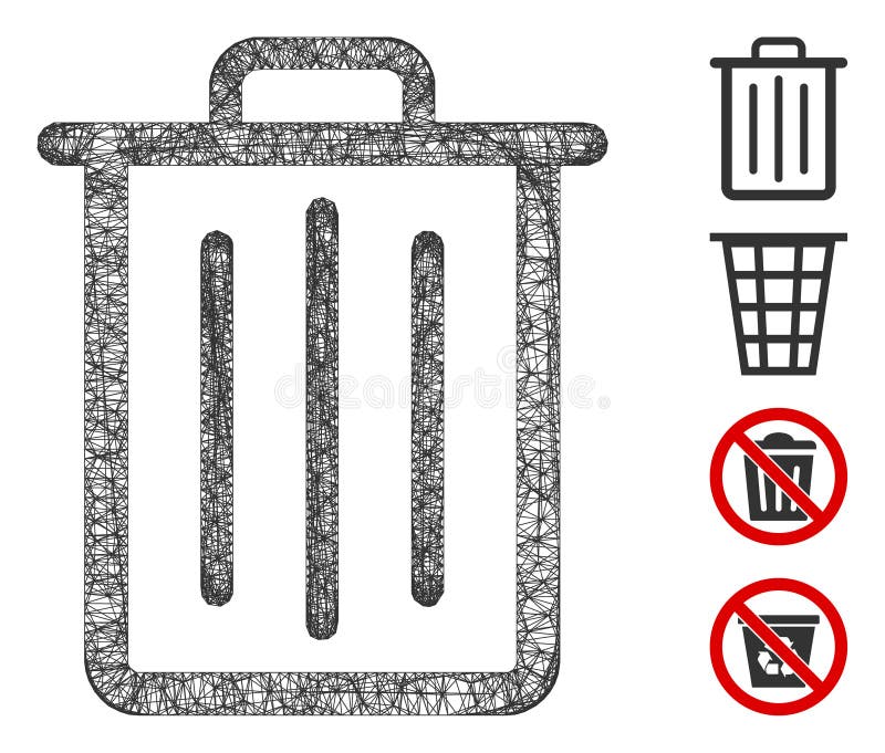 Trash Wireframe Stock Illustrations – 771 Trash Wireframe Stock ...